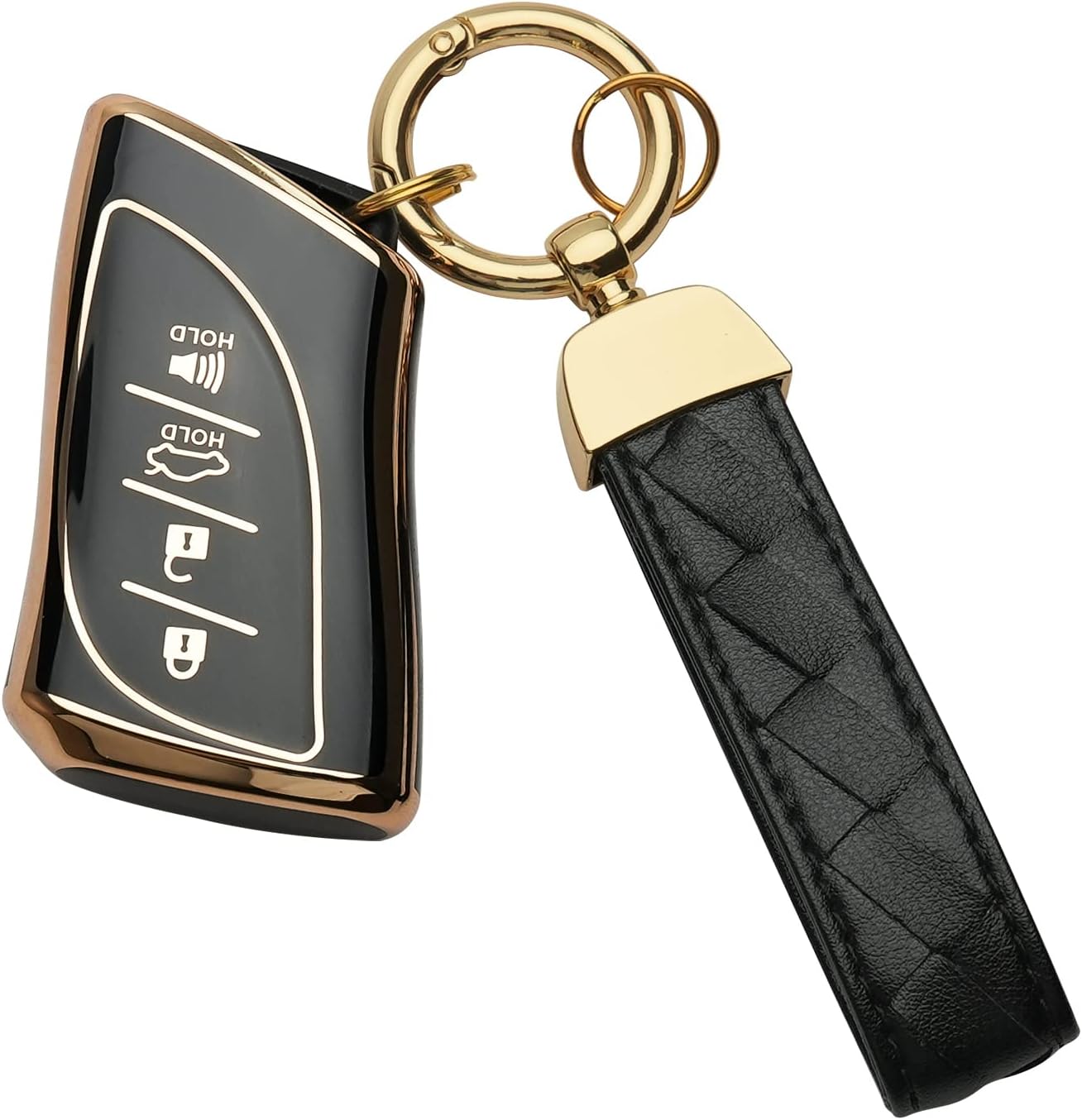 Bqepe for Lexus Key Fob Cover Keychain Fit for Lexus 2018-2022 UX200 ...