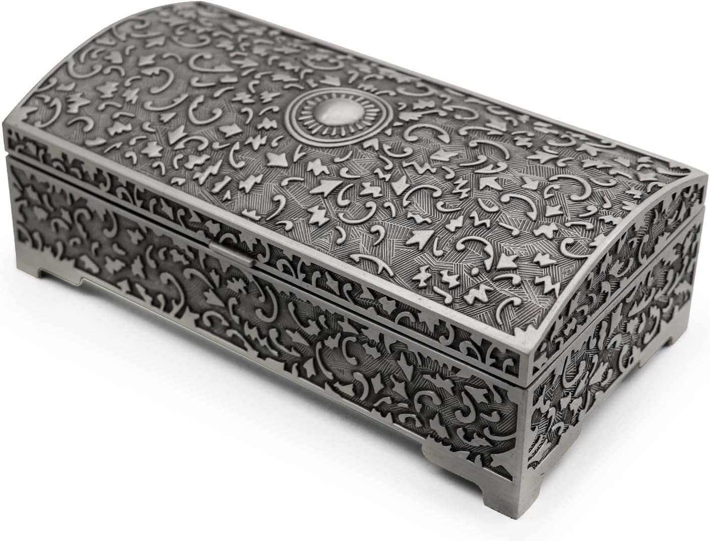 Amazon.com: VGI Elegant Jewelry Box with Hammered Metal Cladding and ...