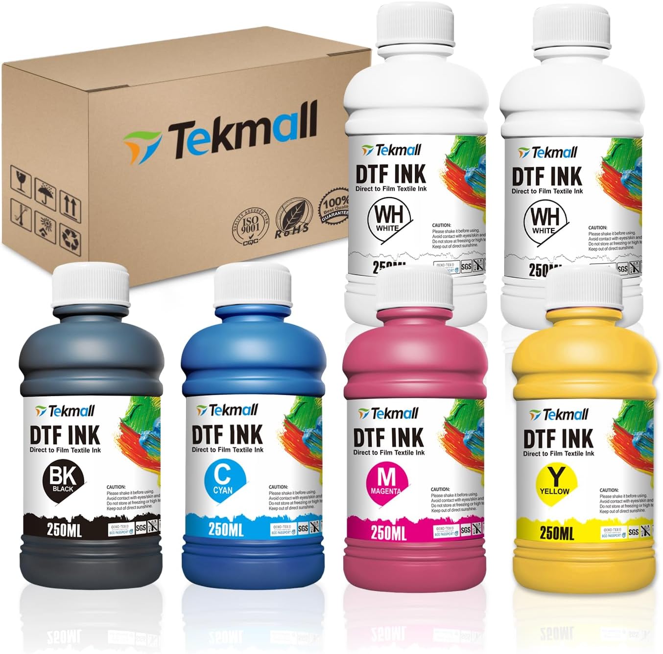 Amazon.com: LCL Premium DTF Ink 1500ML-DTF Transfer Ink for PET Film ...