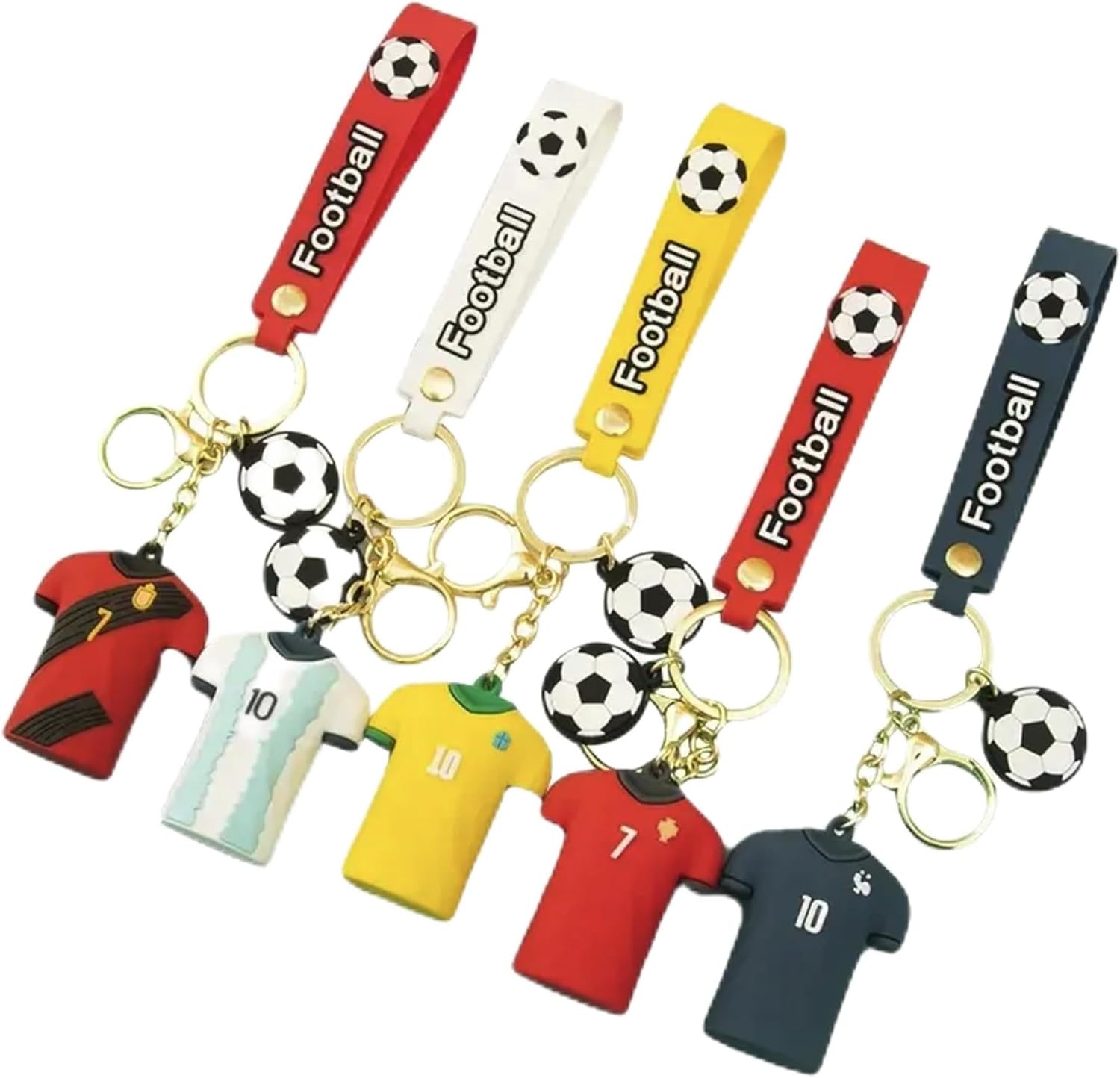 Amazon.com: Sweet Kong Soccer Keychains Soccer Keychains 5 PCS FC ...