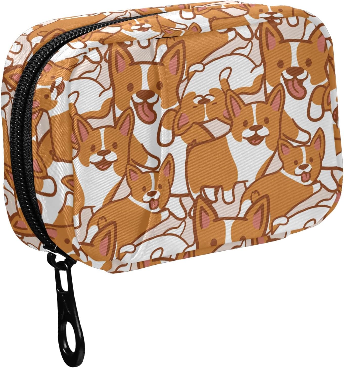 Amazon.com: Fustylead Cartoon Corgis Pattern Pill Organizers 2 Times A ...