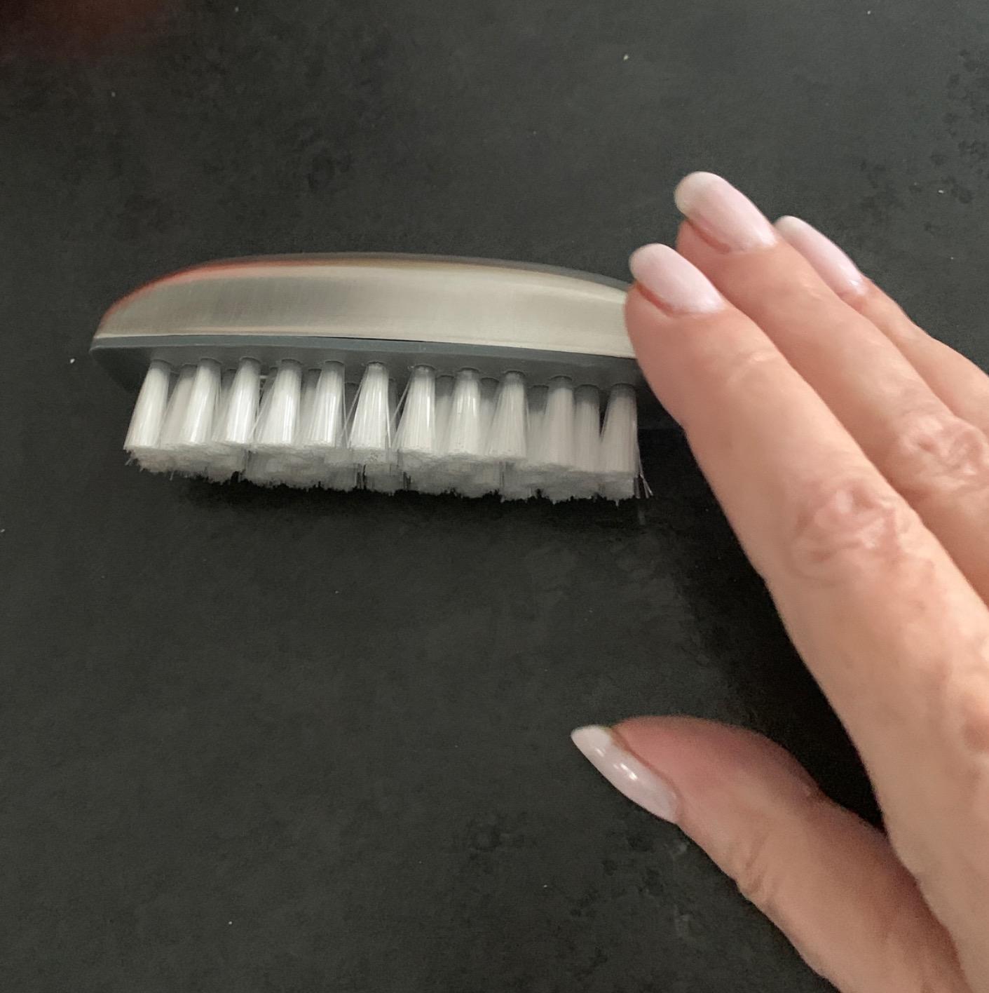 com-four® 3-piece set - hand washing brush, anti-odor soap with storage ...