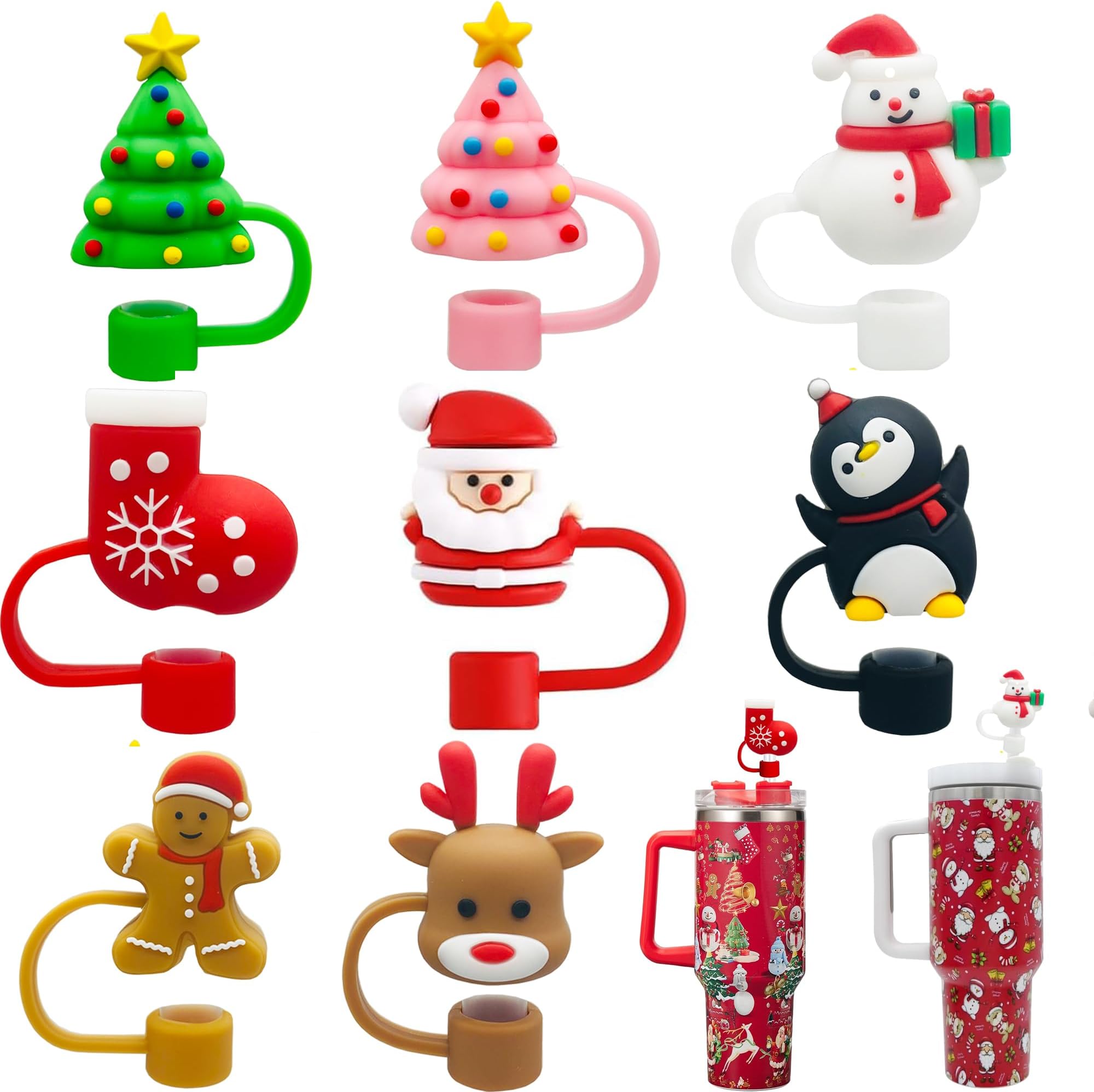 Amazon.com: Stanley Cup Straw Cover Cap, 8pcs 10mm 0.4in Diameter ...