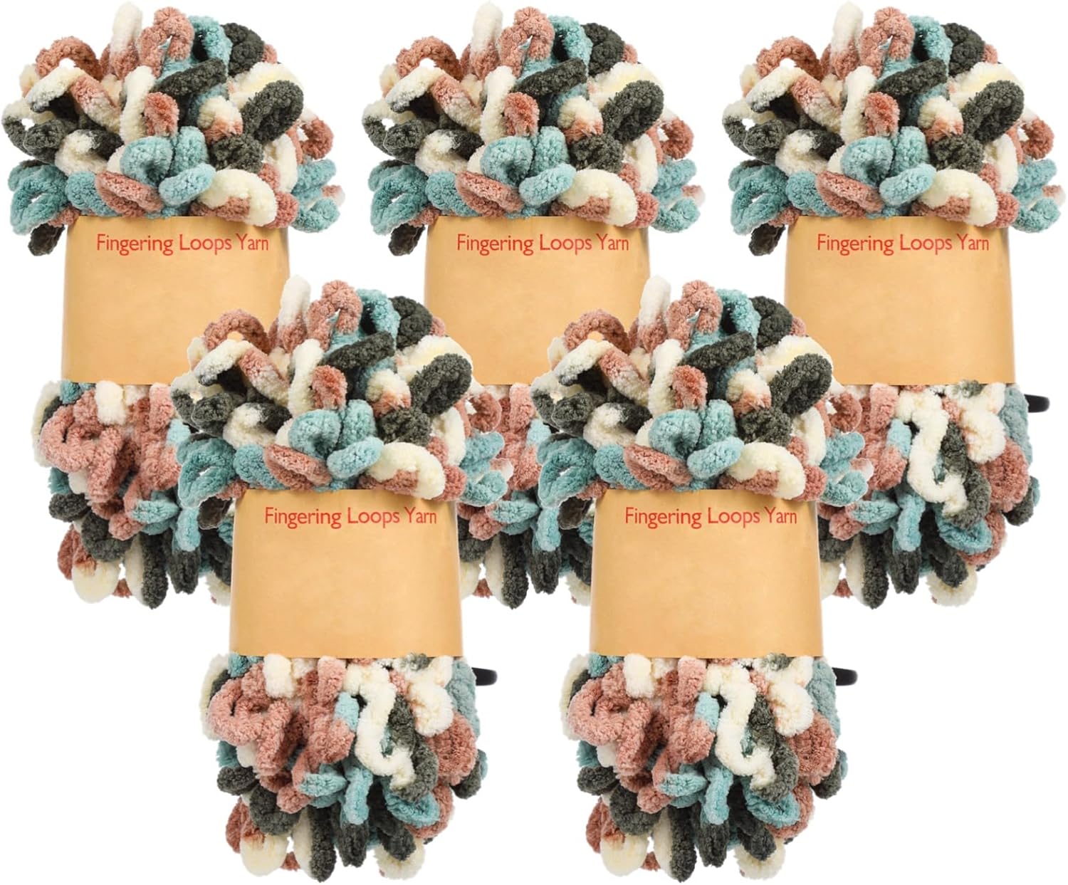 Amazon.com: 5 PCS Chunky Yarn Set, 100% Polyester Loop Yarns, Blanket ...