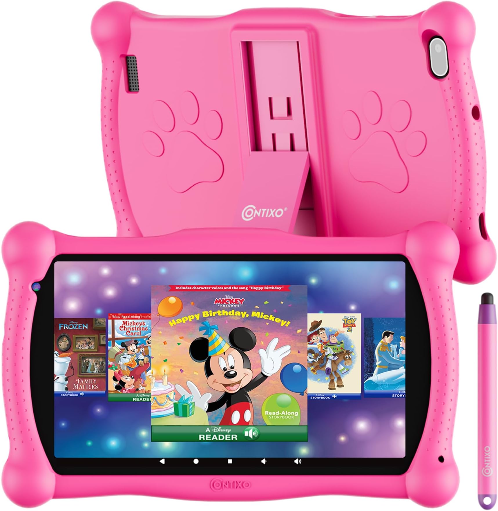 Amazon.com : Contixo 7" Disney Kids Learning Tablet Bundle - WiFi ...