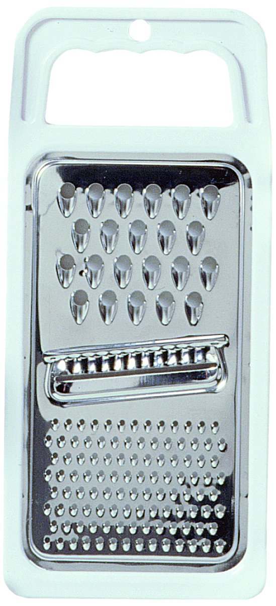 Chef Aid Traditional 3 Way Grater, Flat Hand Grater for Kitchen Use and ...