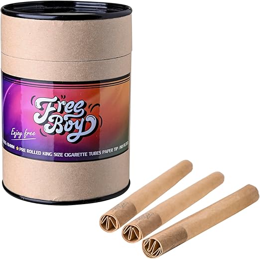 Amazon.com: Free Boy 55 Count Classic Pre-Rolled Tubes, 84mm Natural ...