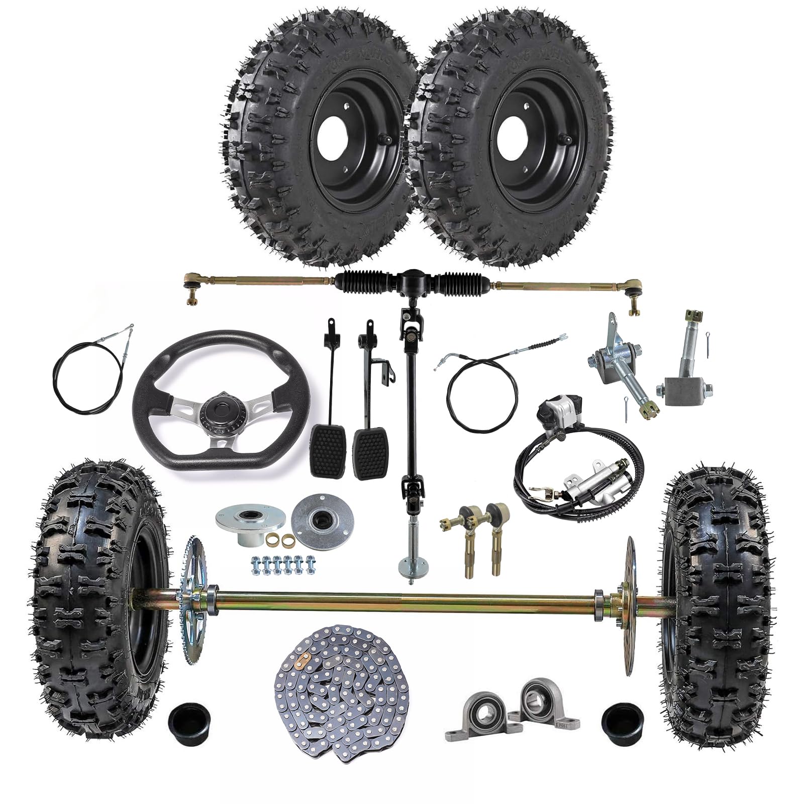 Amazon.com: WPHMOTO 740mm 29 1/8in Rear Axle Shaft Assembly Kit with ...