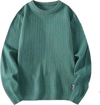 Amazon.com: Vimanron Autumn Winter Sweater Round Neck Knitting Knitted ...