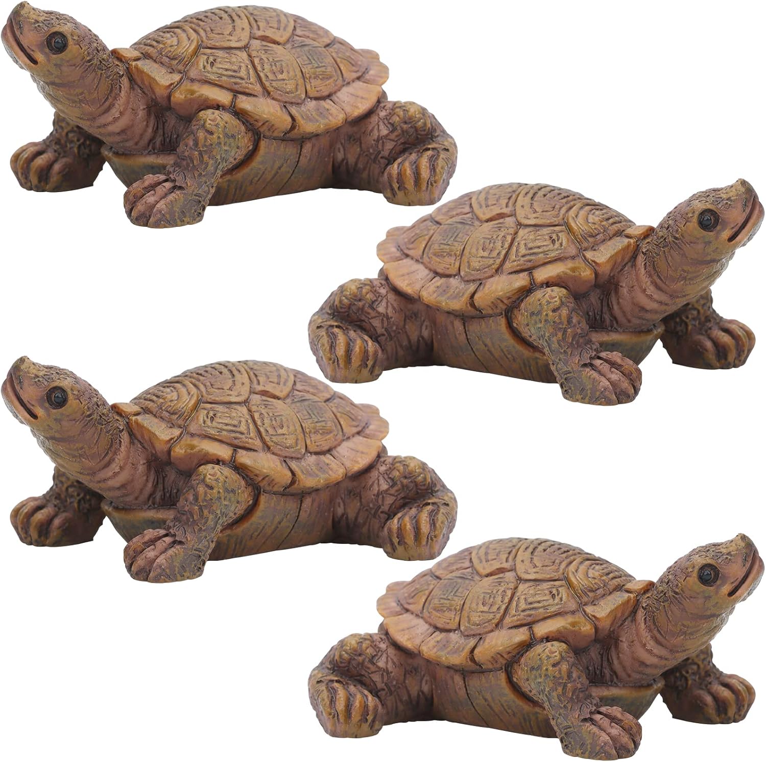 Amazon.com: VAIPI 4 Pcs Mini Turtles Miniature Figurines Simulation ...