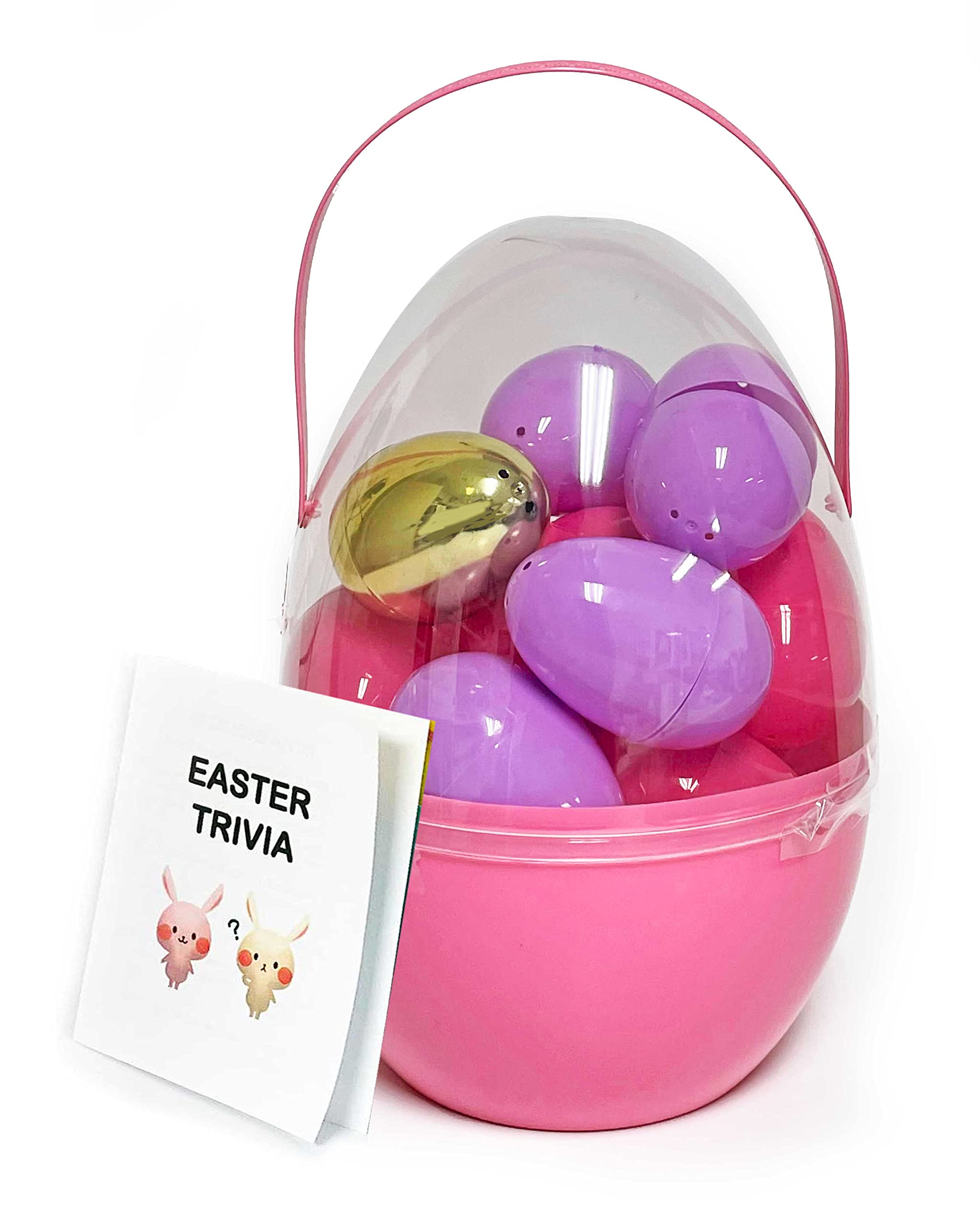 Buy Easter Jumbo Egg 10 In. Giant Plastic Fillable Container Set with ...