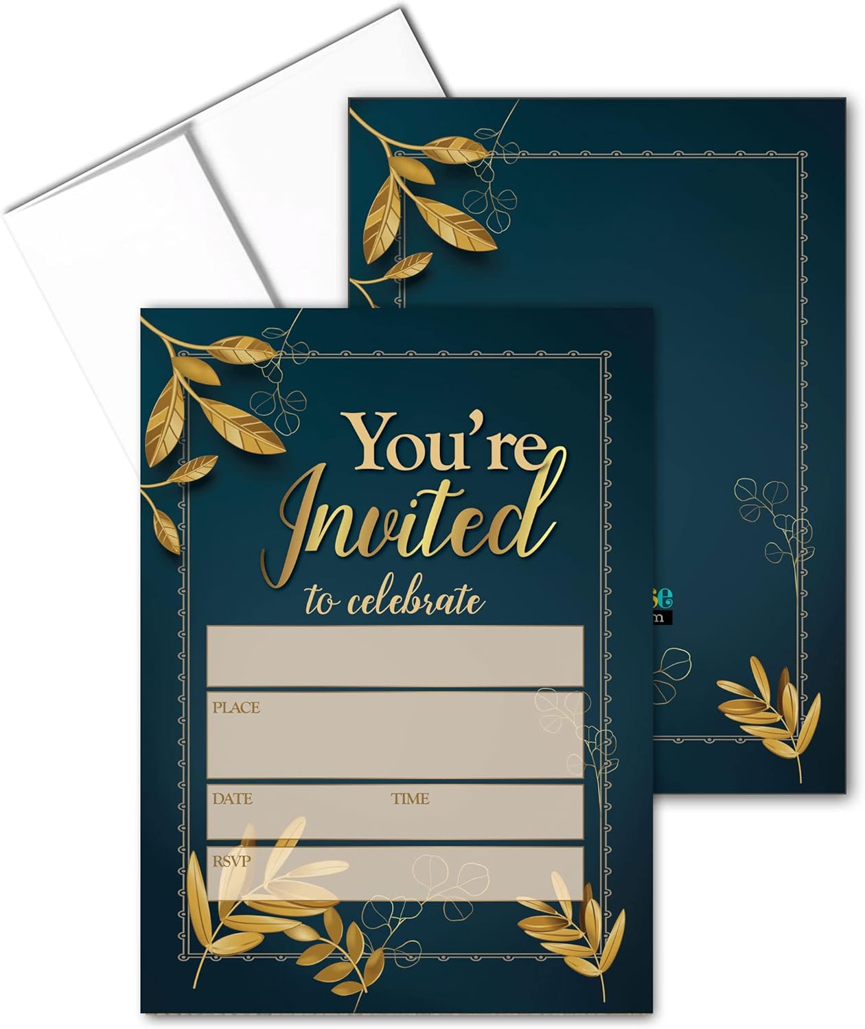 Amazon.com : Stonehouse Collection | You Are Invited Formal Navy and ...