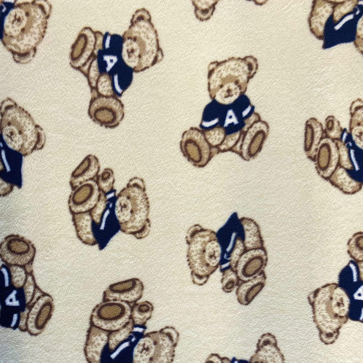Amazon.com: Pico Textiles 2 Yards Bolt - Teddy Bears Ivory Fleece ...