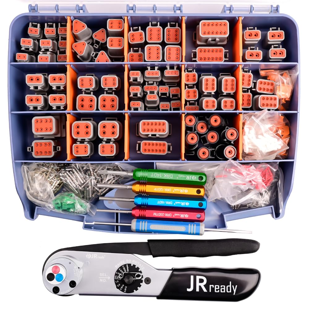 Amazon.com: JRready ST6306-1 Deutsch Connector Master Kit with Deutsch Turret Style Crimp Tool ...