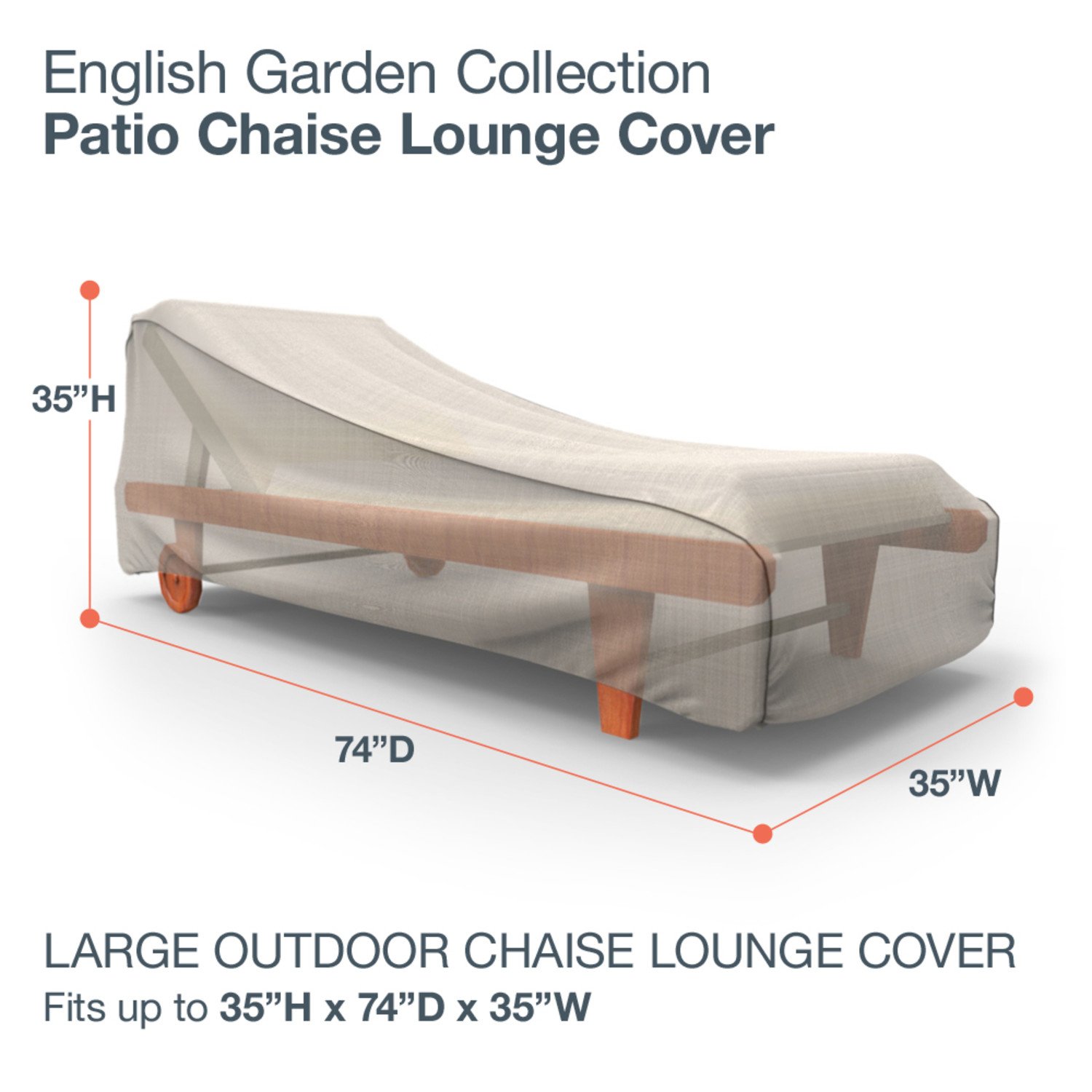 Snapklik.com : Budge P2W01PM1 English Garden Patio Chaise Lounge Cover ...