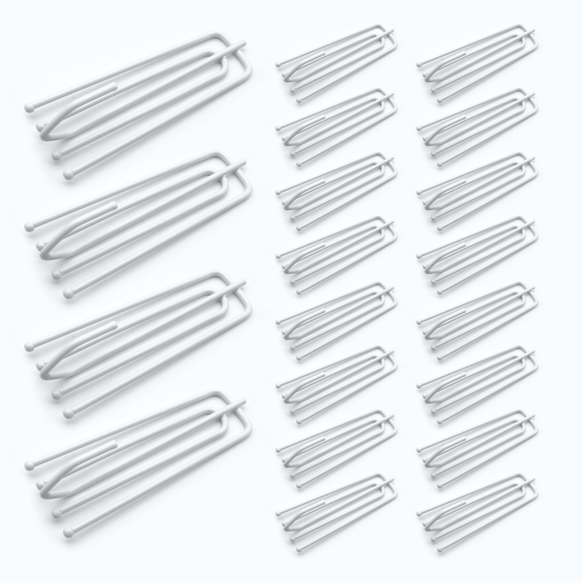 Amazon.com: 60PCS Stainless Steel 4 Prongs Pinch Pleat Curtain Hooks ...