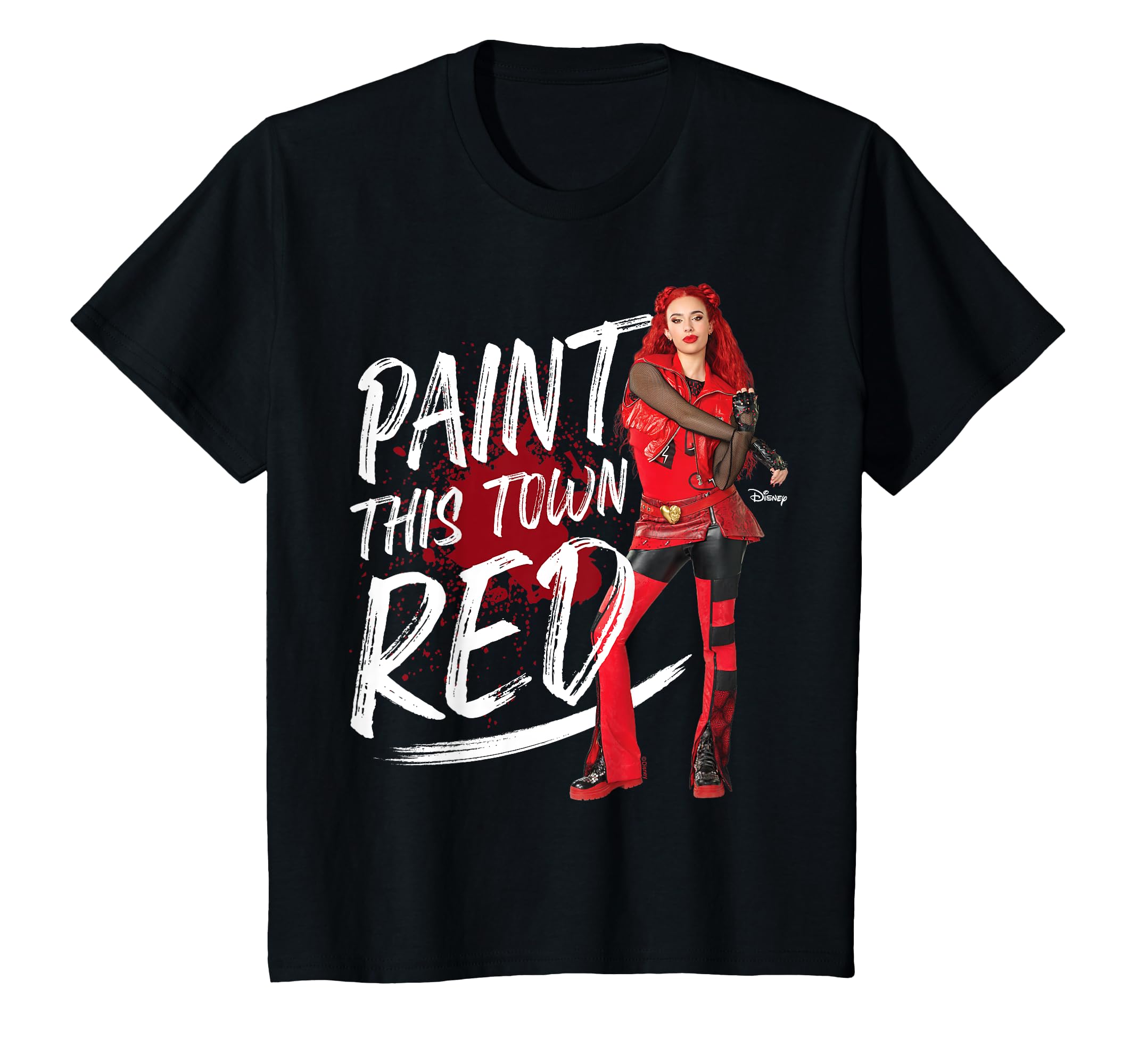 Amazon.com: Descendants 4 - The Rise Of Red Paint This Town T-Shirt ...