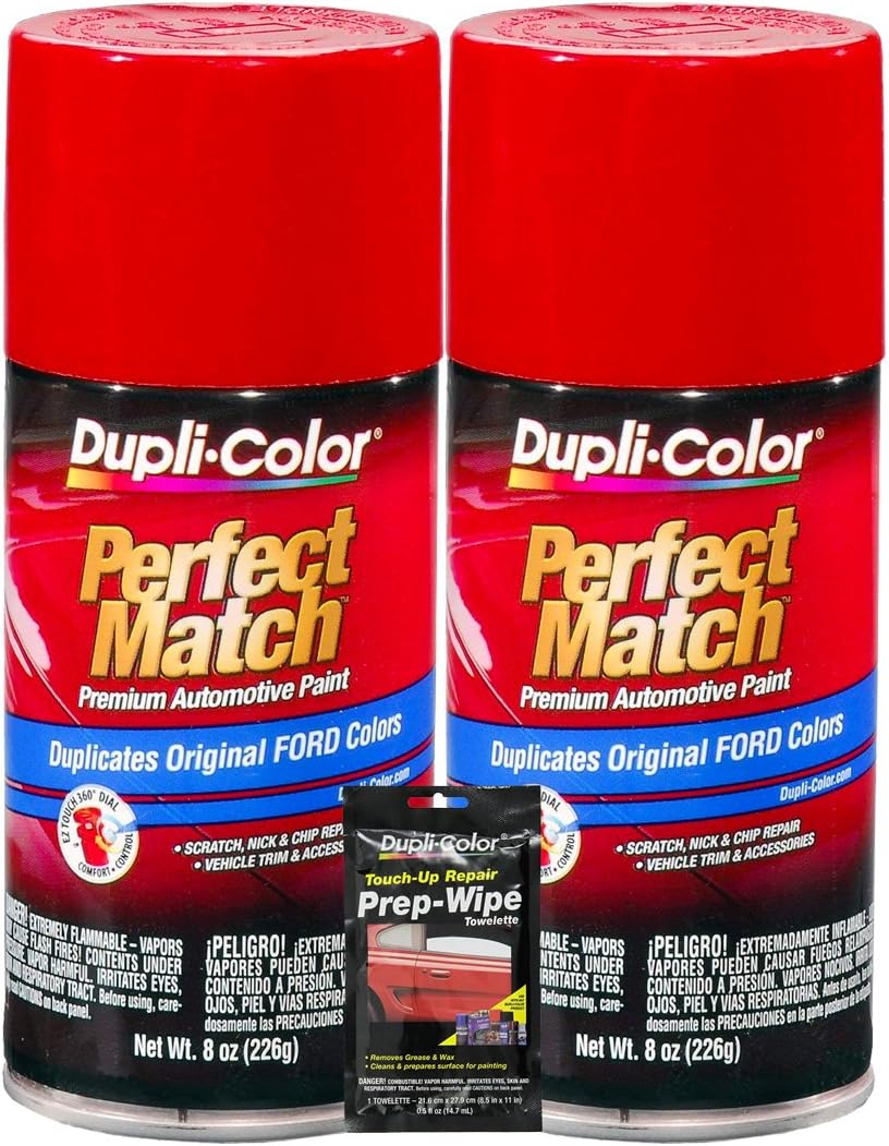Amazon.com: Dupli-Color Cardinal Red Exact-Match Automotive Paint for ...