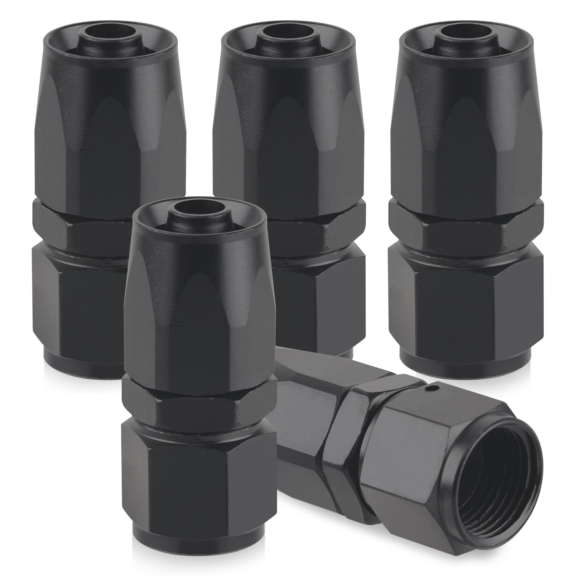 Snapklik.com : 5pcs 8AN Hose End Fitting Straight Swivel Fuel Line ...