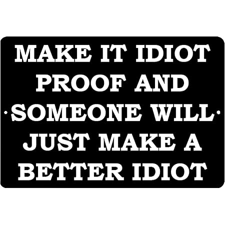 Amazon.com: Rogue River Tactical Funny IQ Test Metal Tin Sign Wall ...