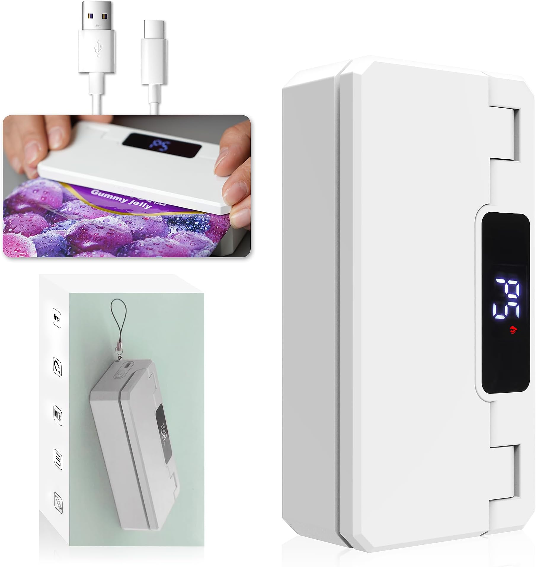 Amazon.com: Mini Bag Sealer, Clear Plastic on Sealer side, Portable ...