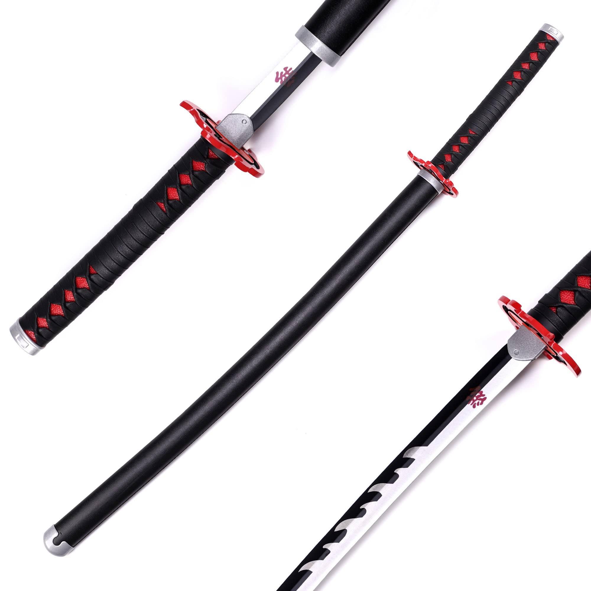 Master Master Swords Real Metal Cosplay Sword - 50.4" Black Stainless ...