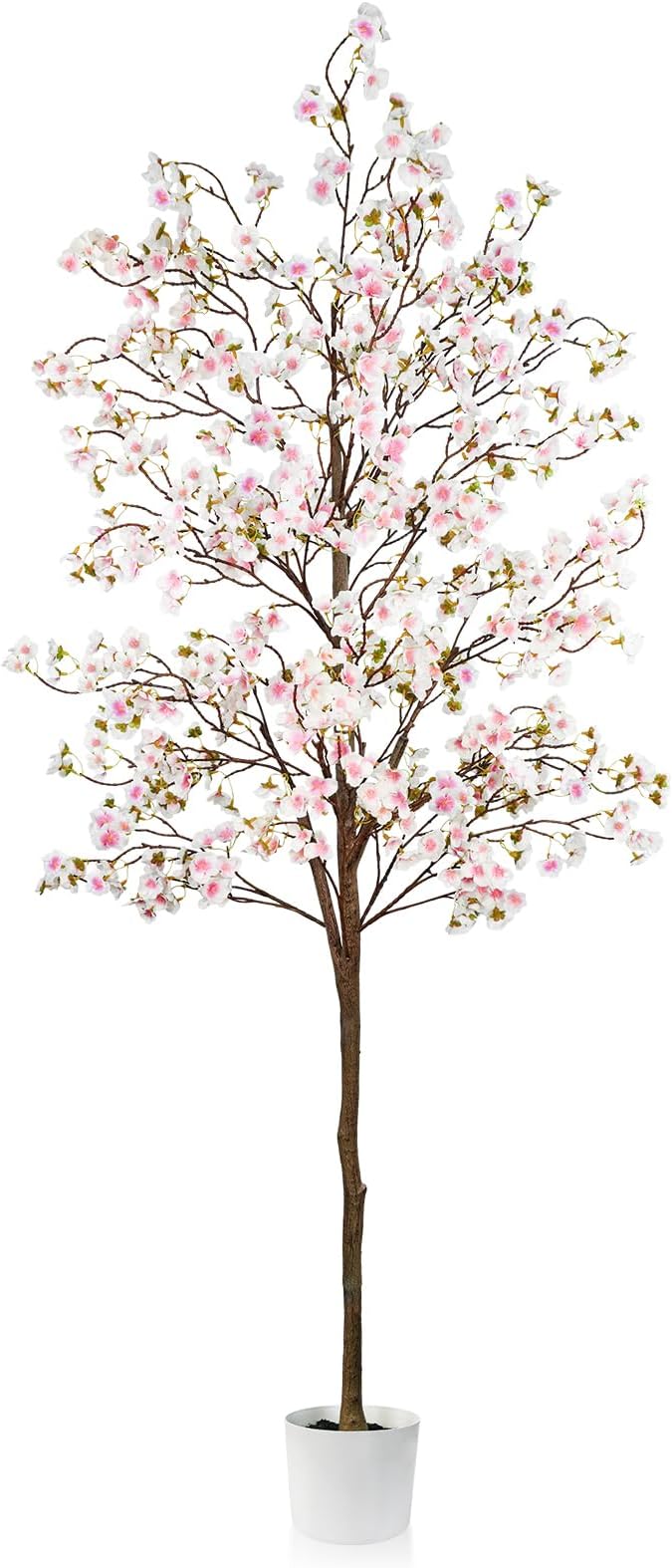 Amazon.com: obbsie 4FT Cherry Blossom Tree with 360 LED Fairy Lights ...