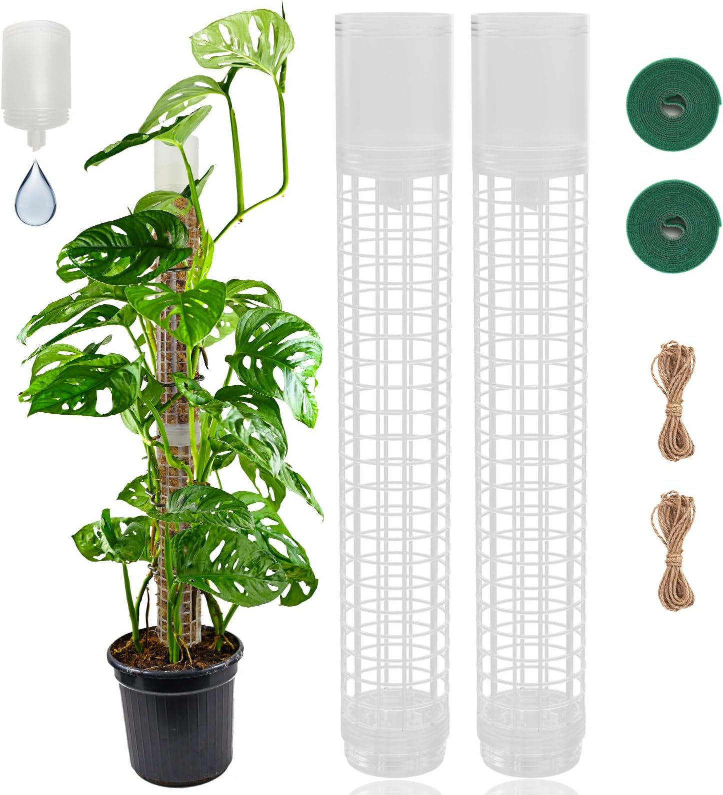 Amazon.com : HYYZ Moss Pole 17.4 inch, 2 Pack Moss Pole Monstera Plant ...