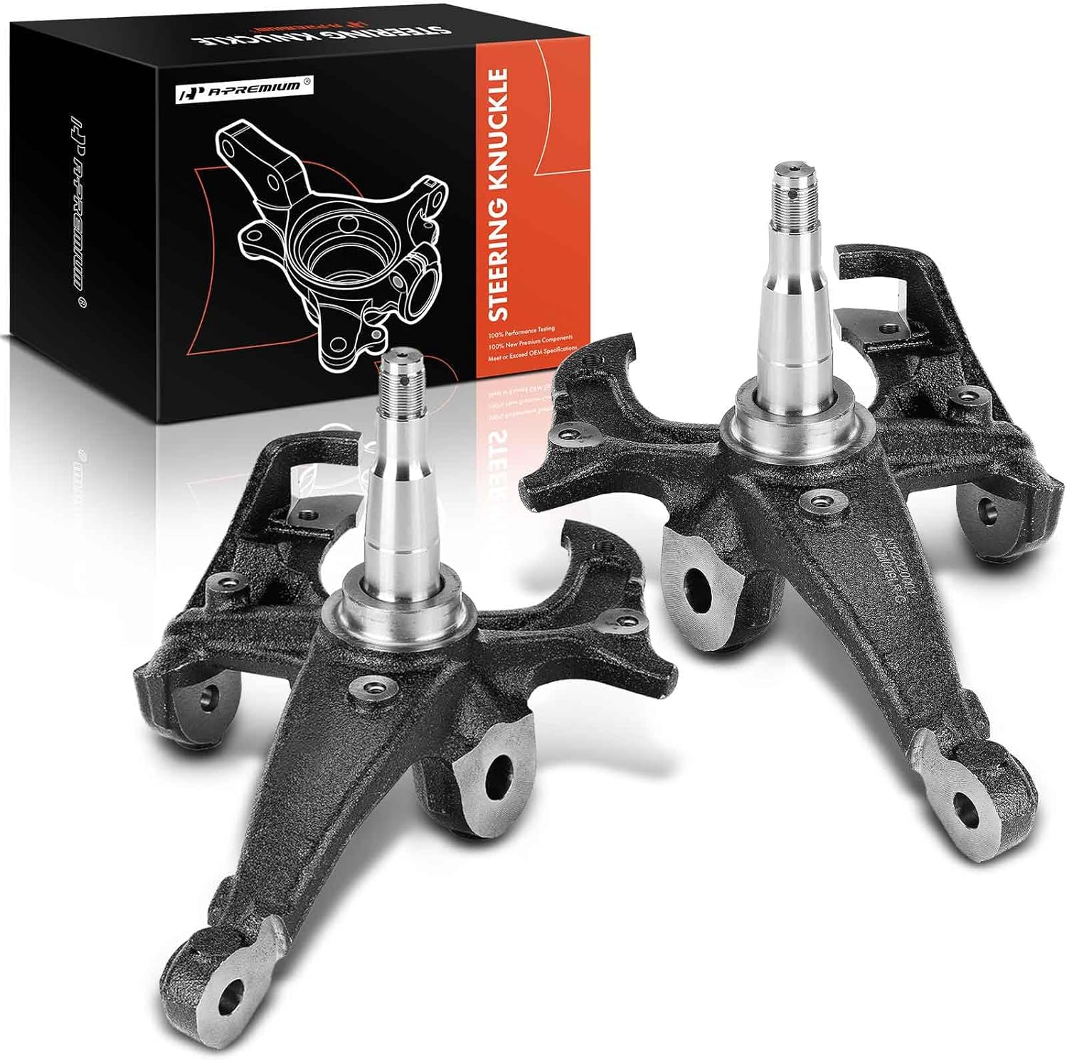 Amazon.com: A-Premium 2 x Front Disc Brake Spindles Steering Knuckle ...