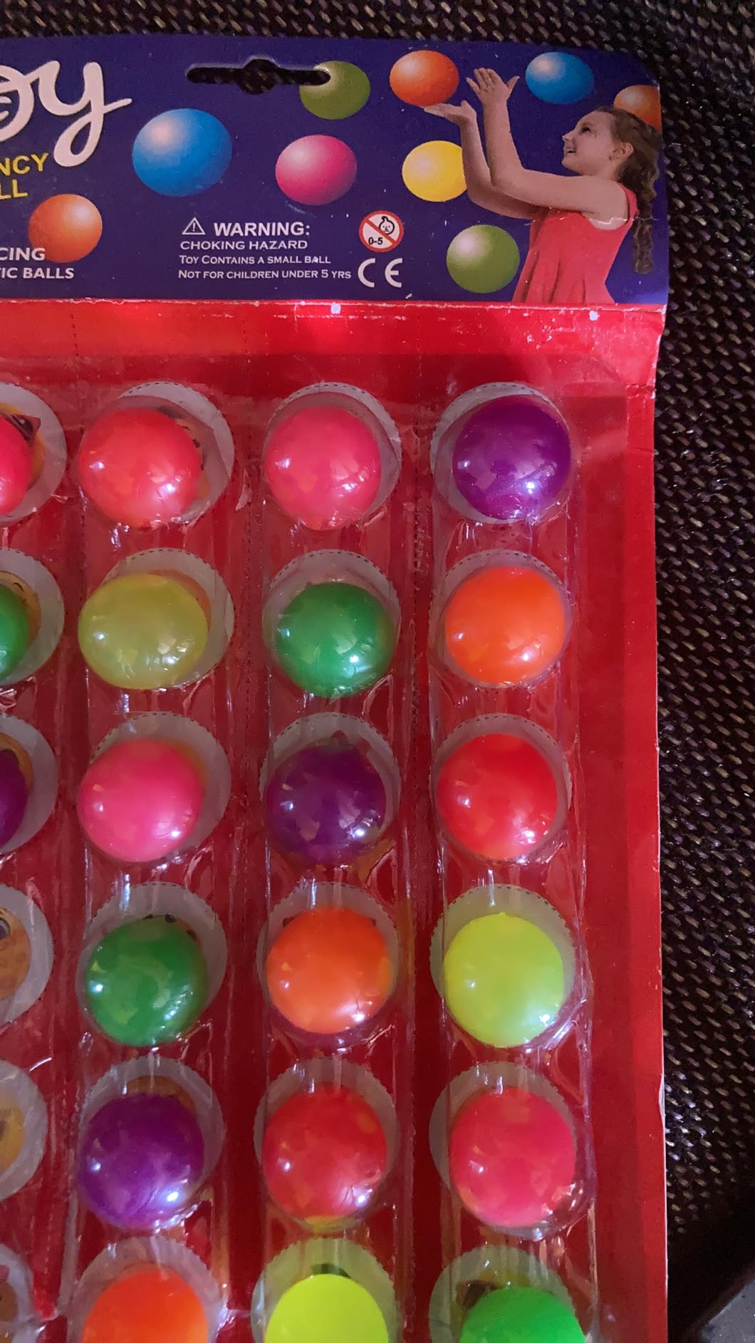 M2K HUB® 24 ps Jumping Balls for Kids, Small Crazy Bouncy Ball for Kids ...