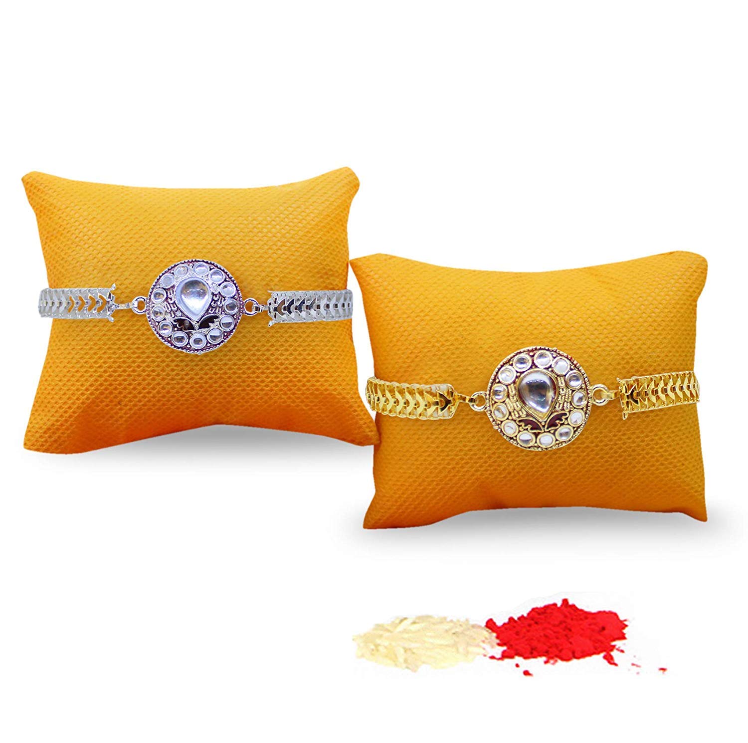 Buy TIED RIBBONS Rakhi for Brother Set of 2 Rakhi Set | Greeting Card ...