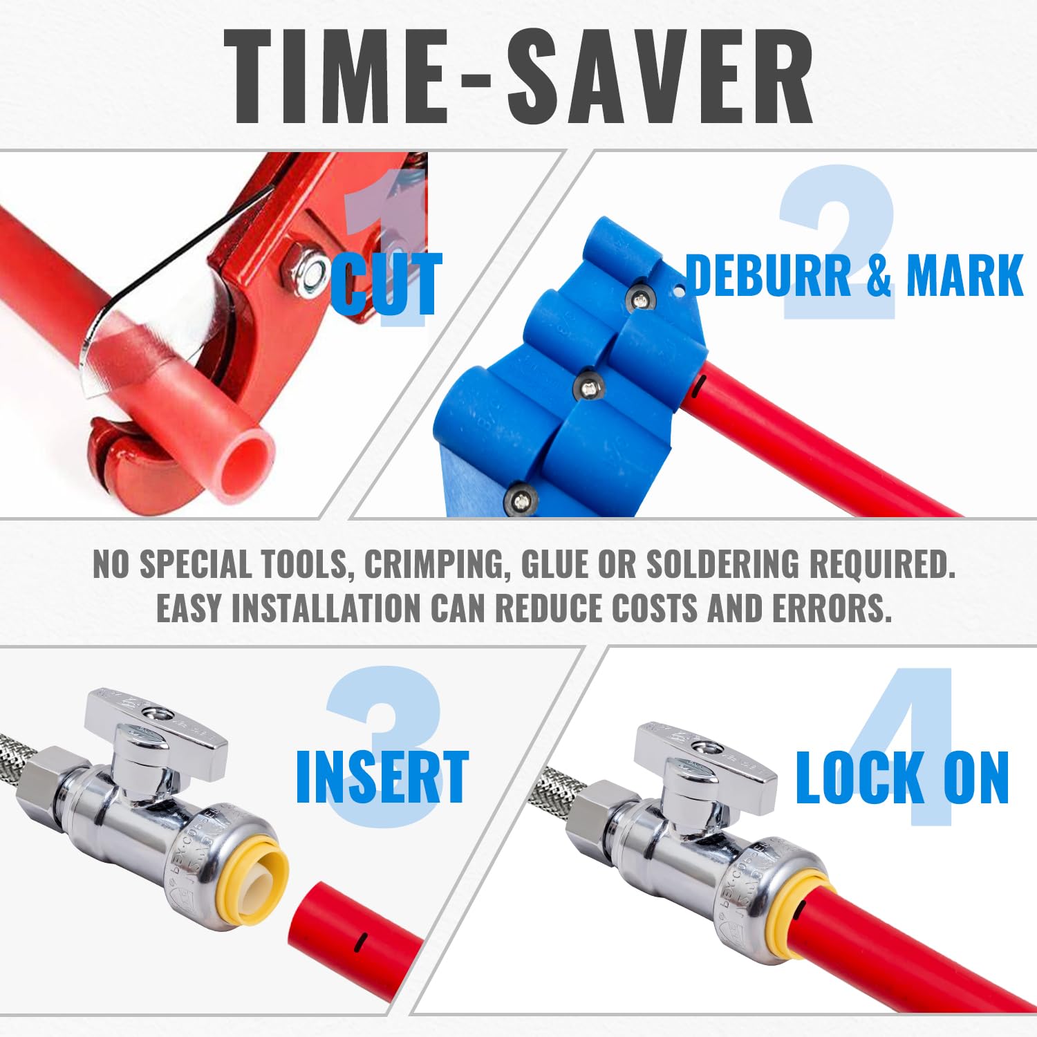 Snapklik.com : Straight Stop Valve, 2-Pack Straight Water Shut Off ...