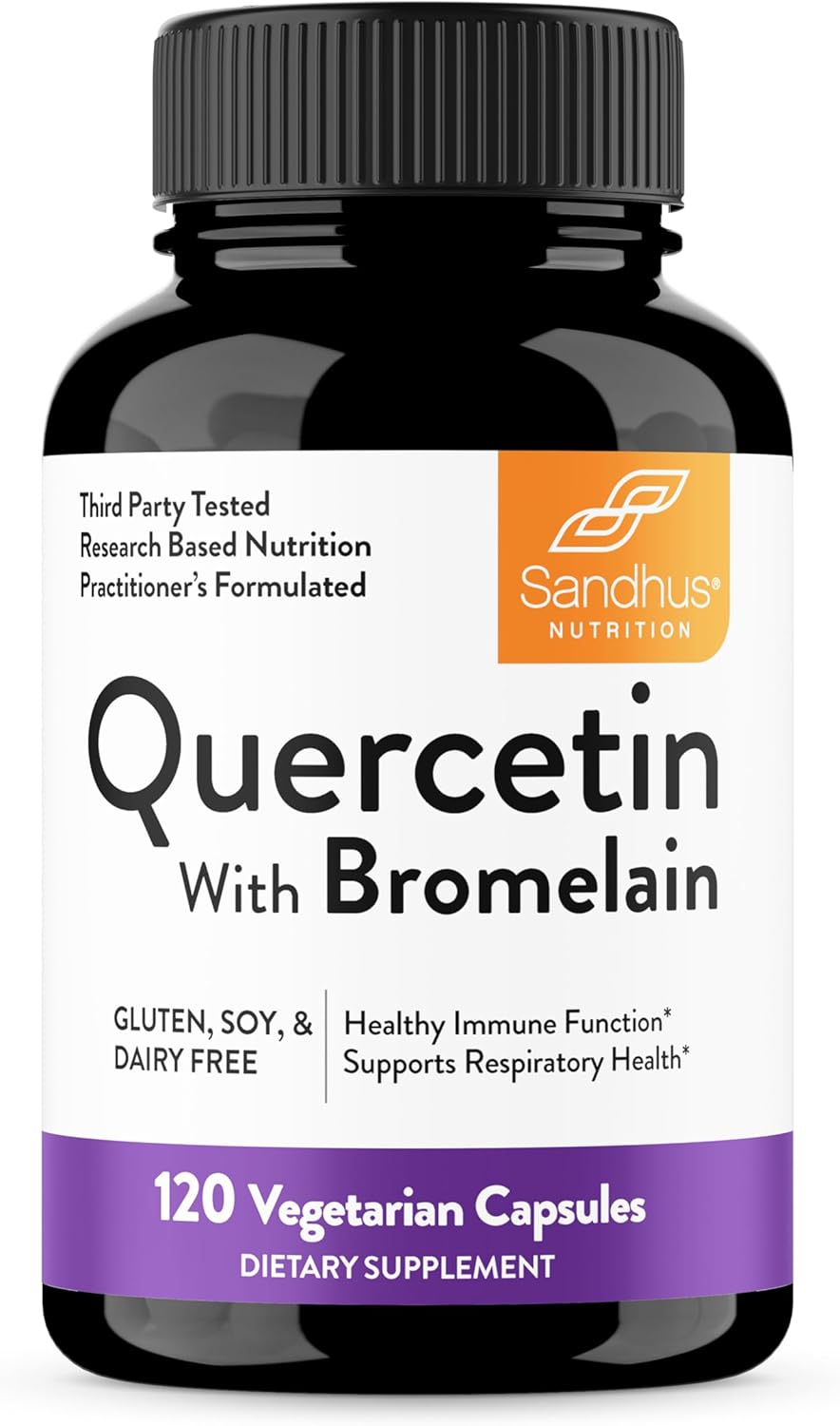 Amazon.com: Sandhu's Quercetin with Bromelain Supplement - 1000mg Per ...