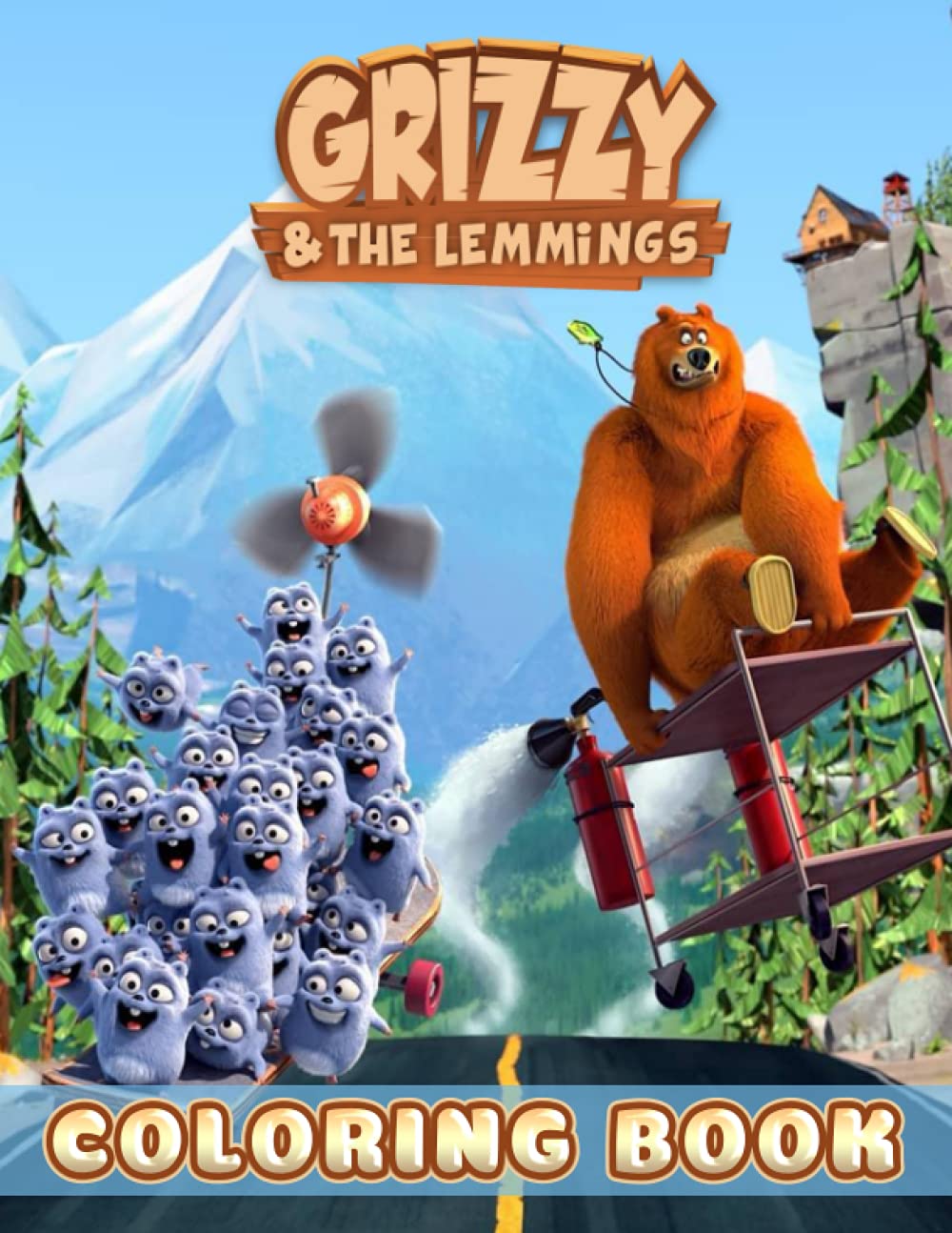 Buy Grizzy And The Lemmings Coloring Book: Interesting coloring book ...