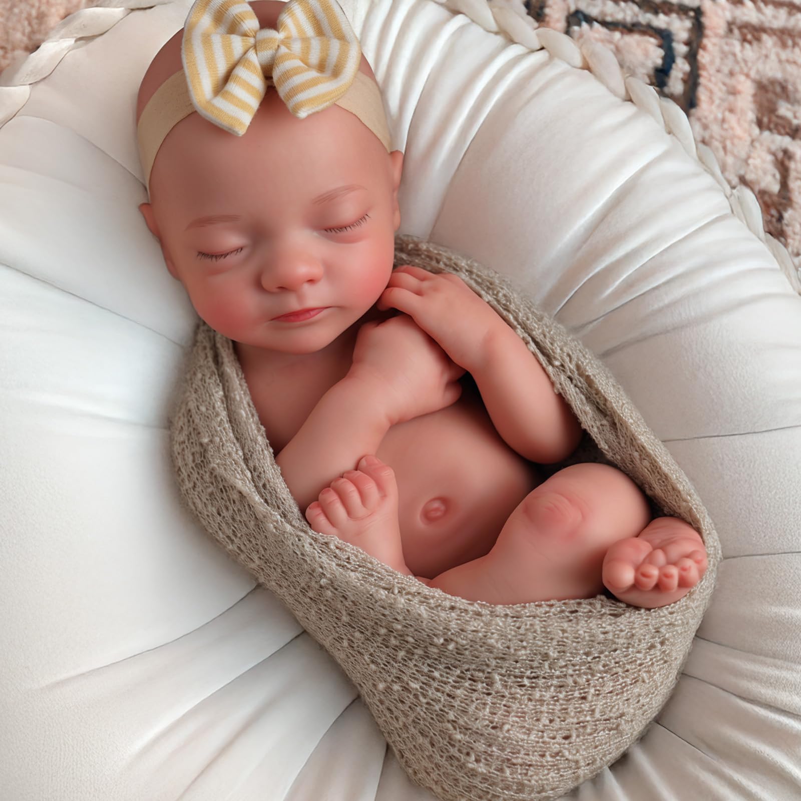 Buy BABESIDE Lifelike Reborn Baby Dolls - 16 Inch (Weight 4 Lb) Full Platinum Silicone Reborn ...