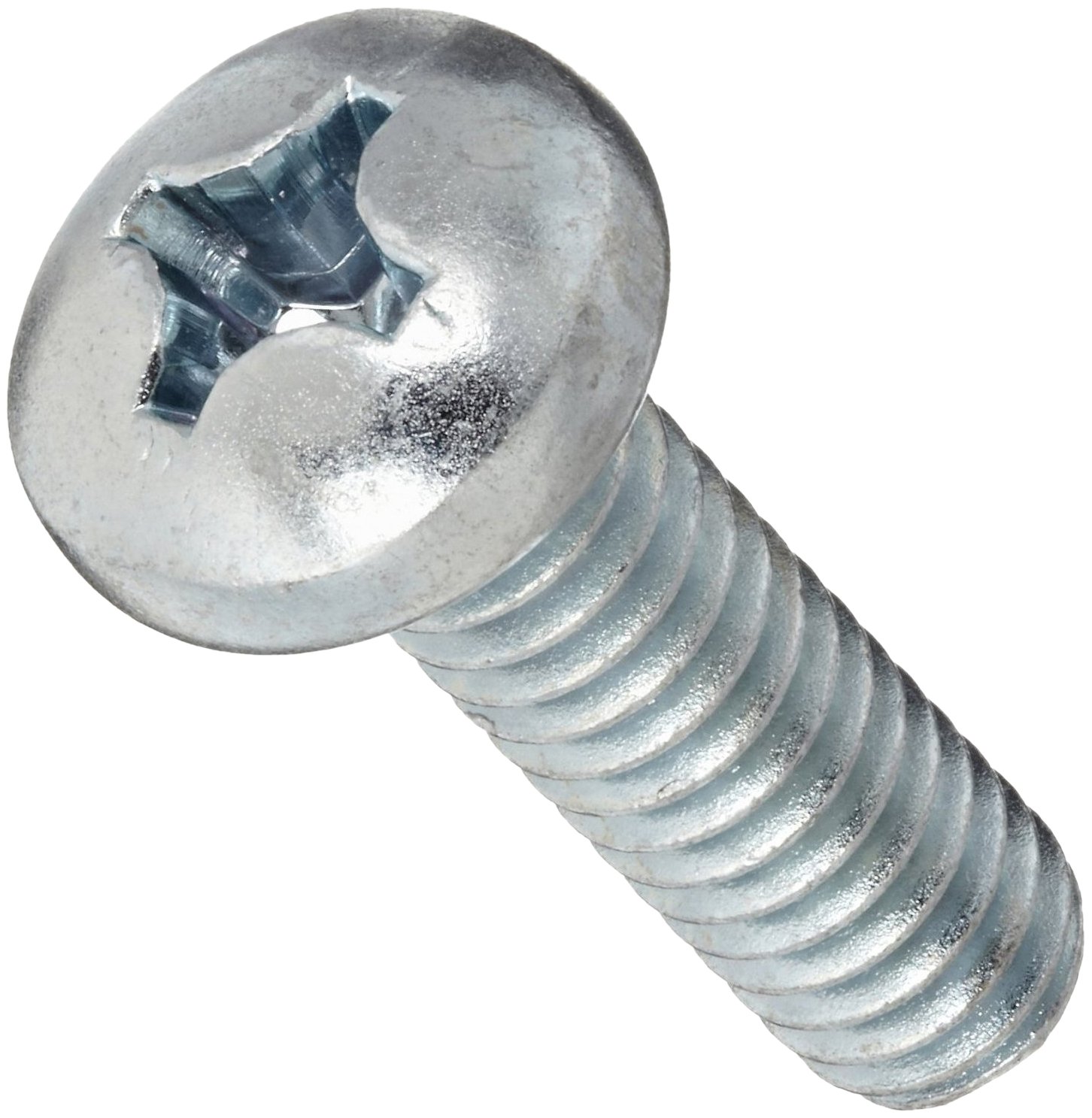 Steel Machine Screw, Zinc Plated Finish, Pan Head, Phillips Drive ...