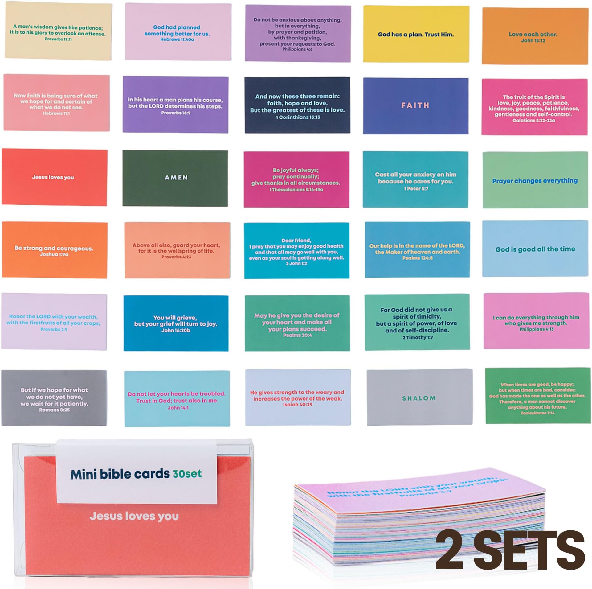 goodnewsdrawing, Mini Bible Card Set, Mini Bible Verse Card, Bible ...