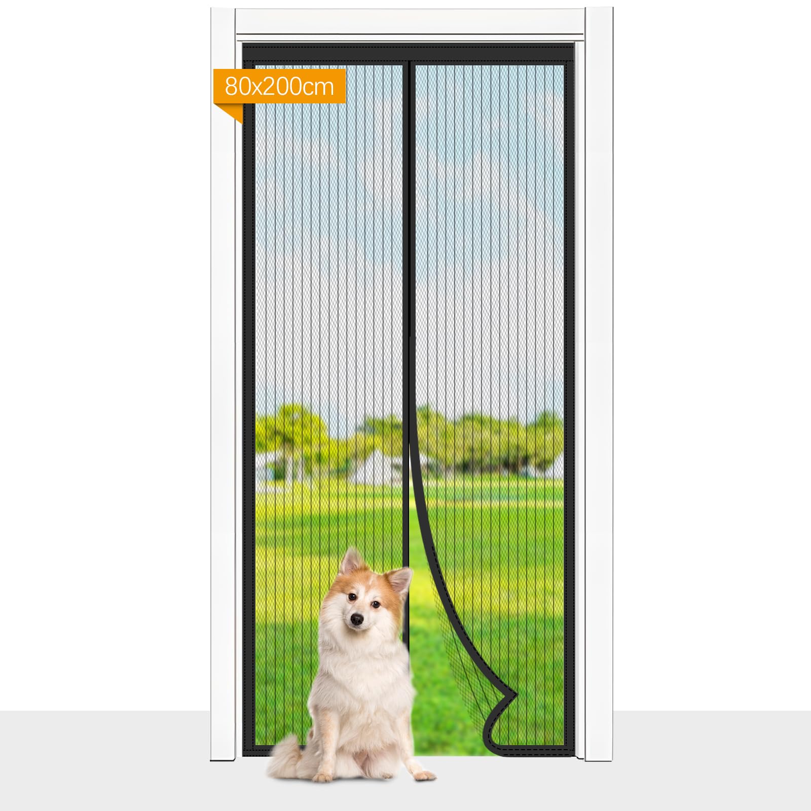 Magnetic Fly Screen Door, Cloudgree 80x200 cm Fly Insect Screen Door ...