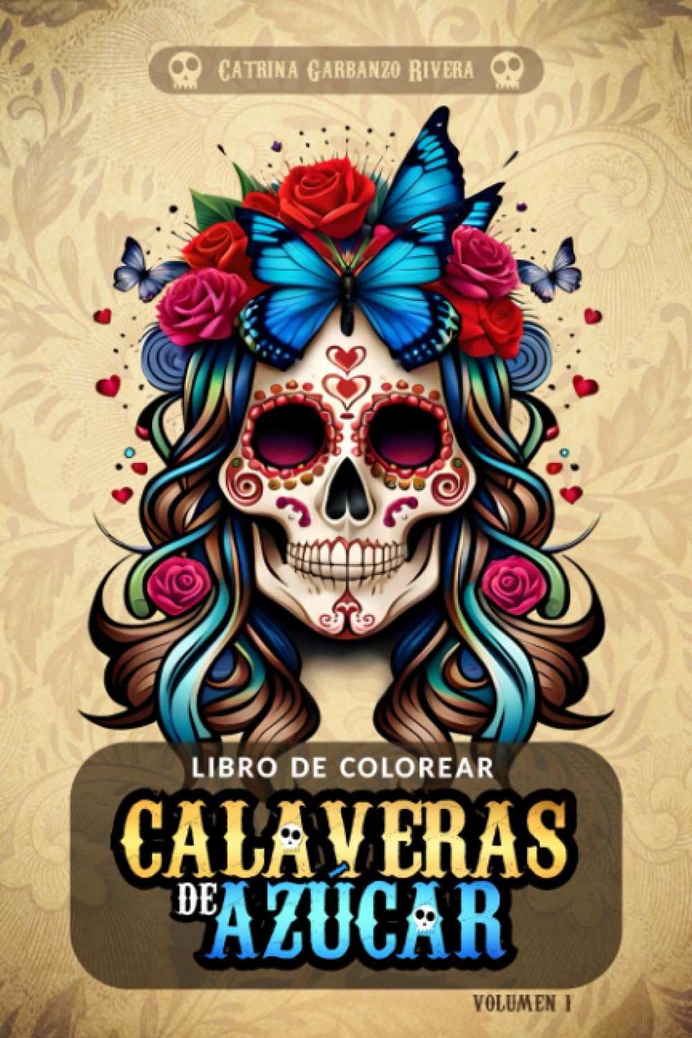 Libro de colorear calaveras de azúcar: Un hermoso cuaderno inspirado en ...