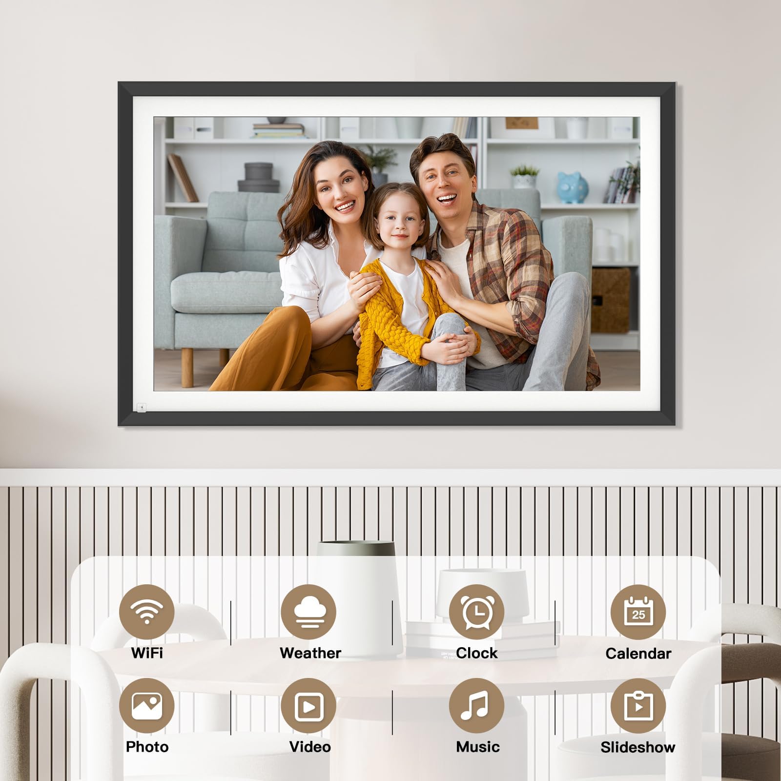 Snapklik.com : Large Digital Photo Frame 15.6-inch Electronic Photo ...