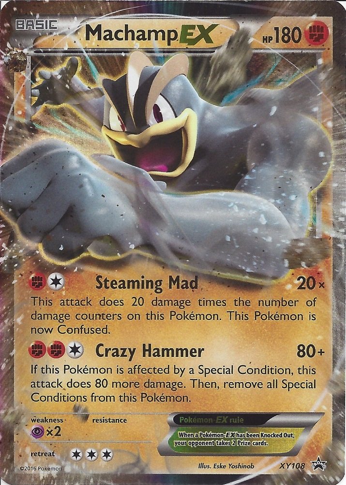 Amazon.com: Pokemon - Machamp EX (XY108) - XY Black Star Promos - Holo ...