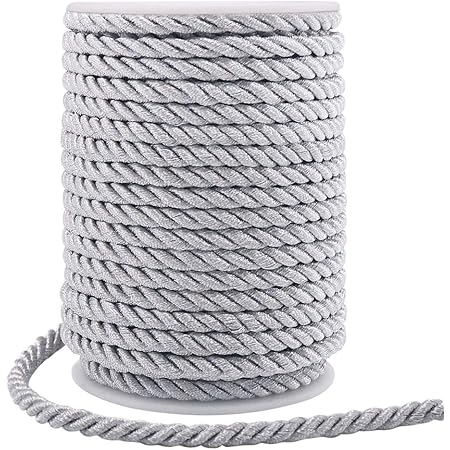 Amazon.com: PH PandaHall 5mm/ 18 Yards Twisted Gold Trim Cord Rope ...