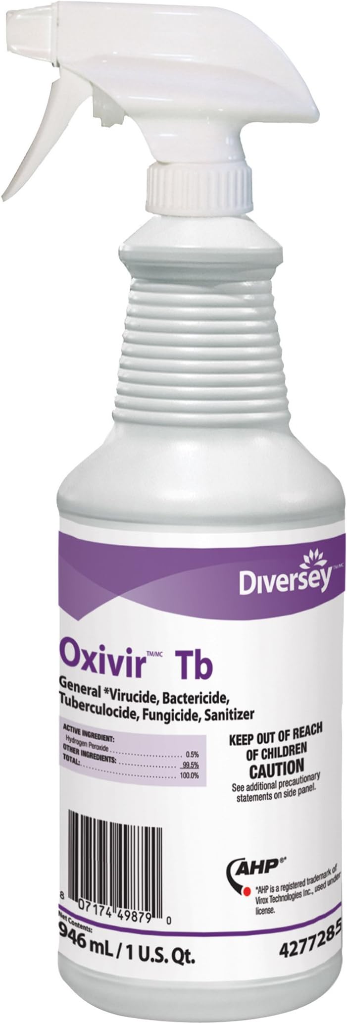 Amazon.com: Oxivir 1 RTU Disinfectant Cleaner, 32 oz Spray Bottle, 12 ...