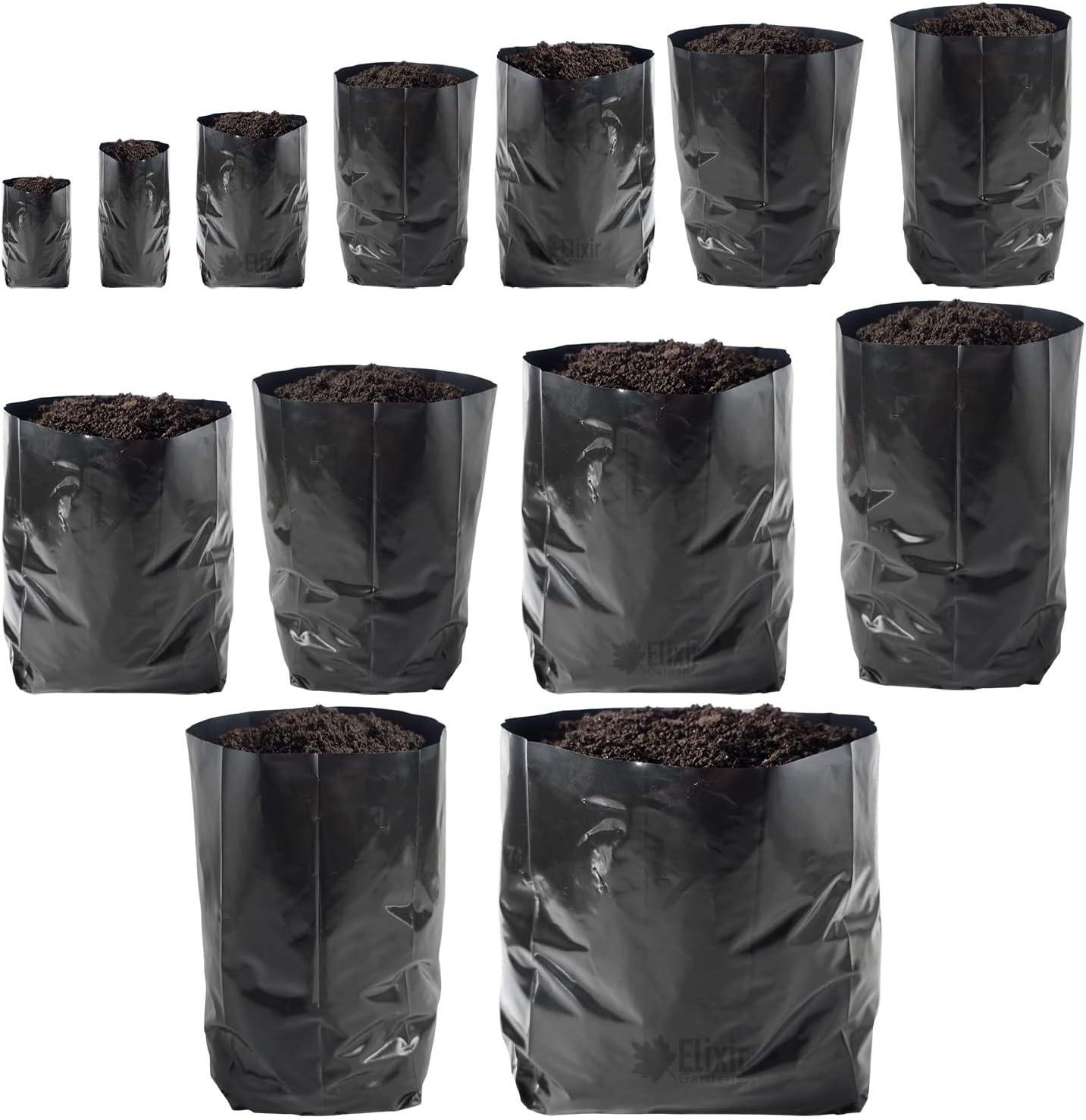 Hadopots 17L Polythene Plant Pots (Pack of 50) : Amazon.co.uk: Garden