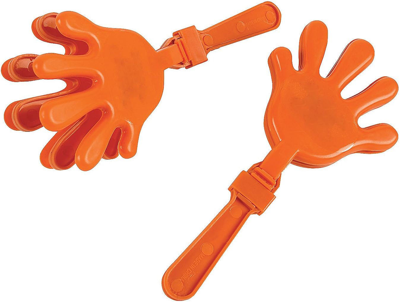 Amazon.com: Fun Express - Orange Plastic Hand Clappers - Toys ...