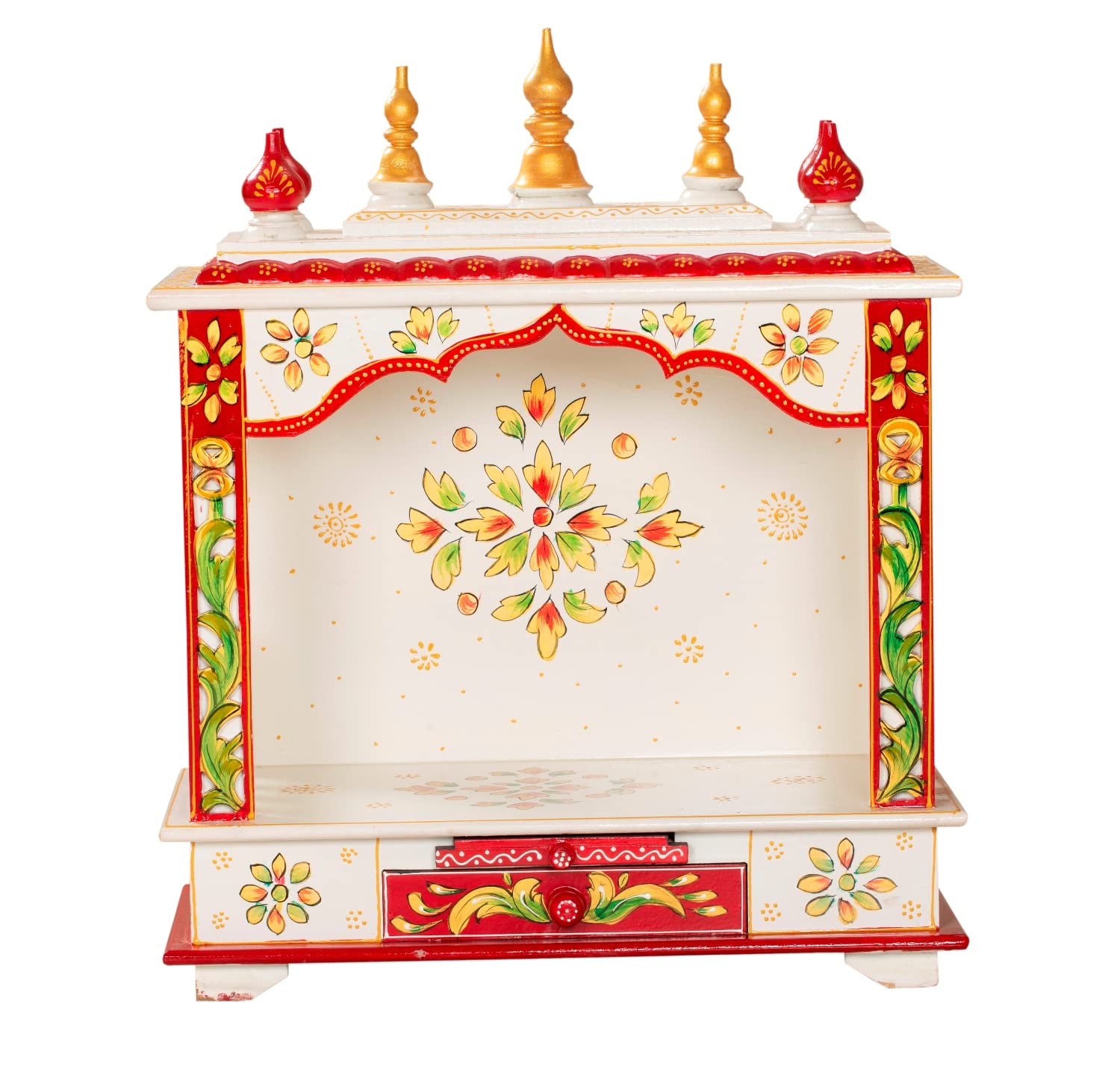 Wood Home Temple Wooden Temple Home Temple Pooja Mandir Pooja ...