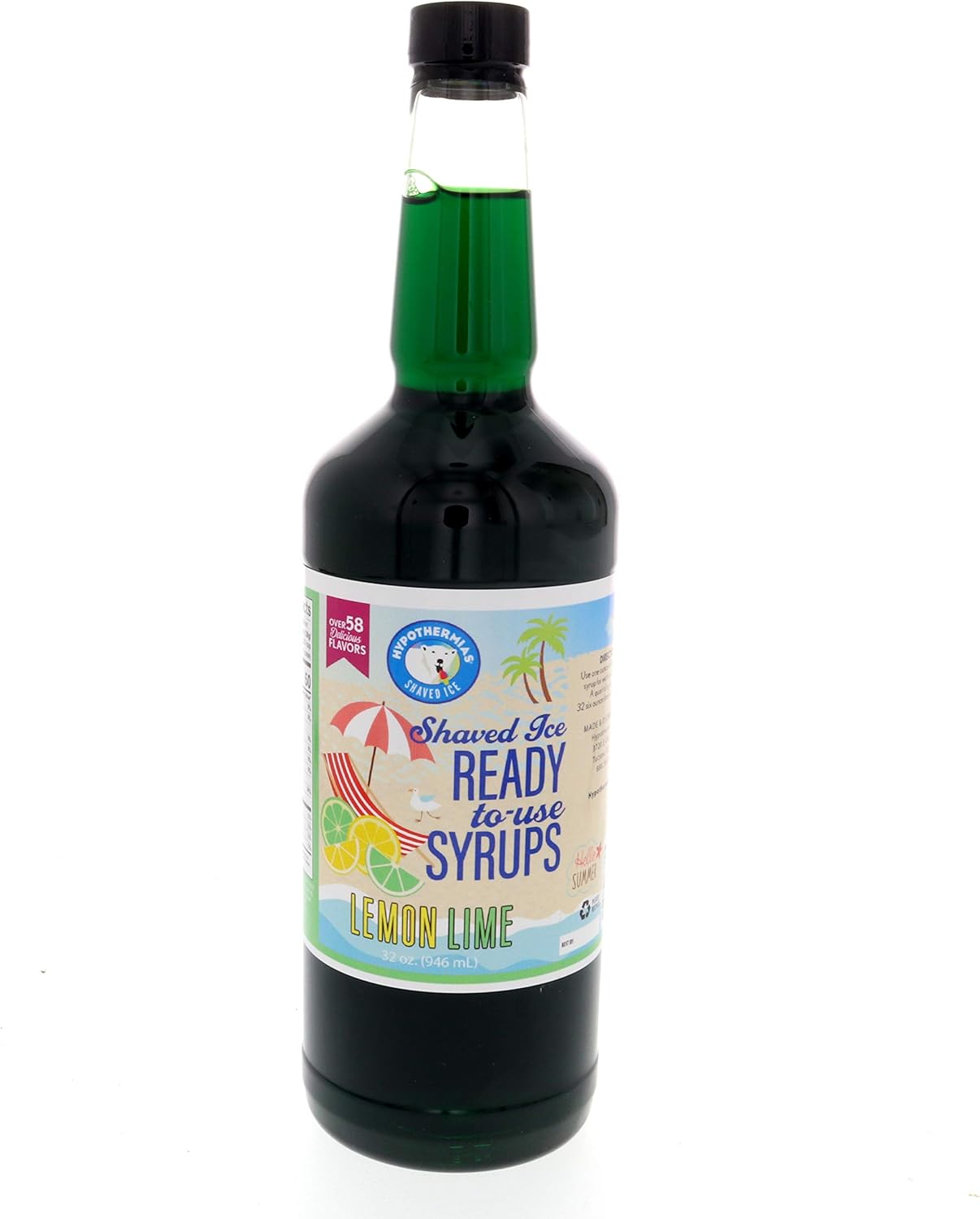 Amazon.com : Lemon Lime Snow Cone Syrup & Hawaiian Flavor Syrups coffee ...