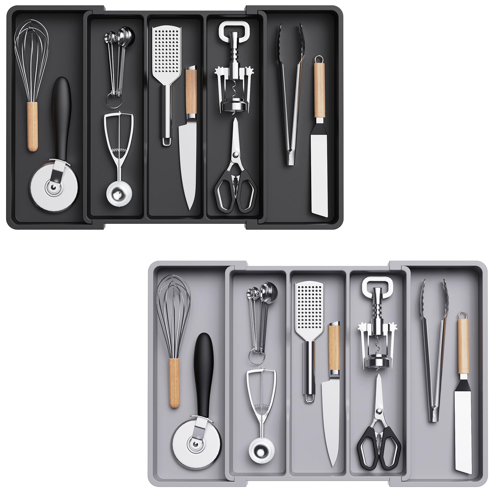 Amazon.com - Lifewit Utensil Organizer for Kitchen Drawers, Expandable ...