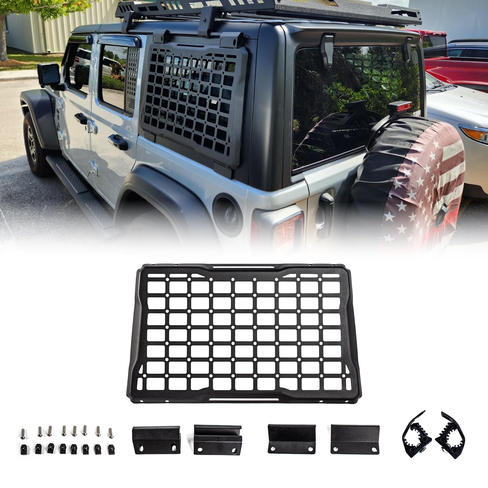 Amazon.com: Rear Window Storage Molle Panel Protective Covers ...