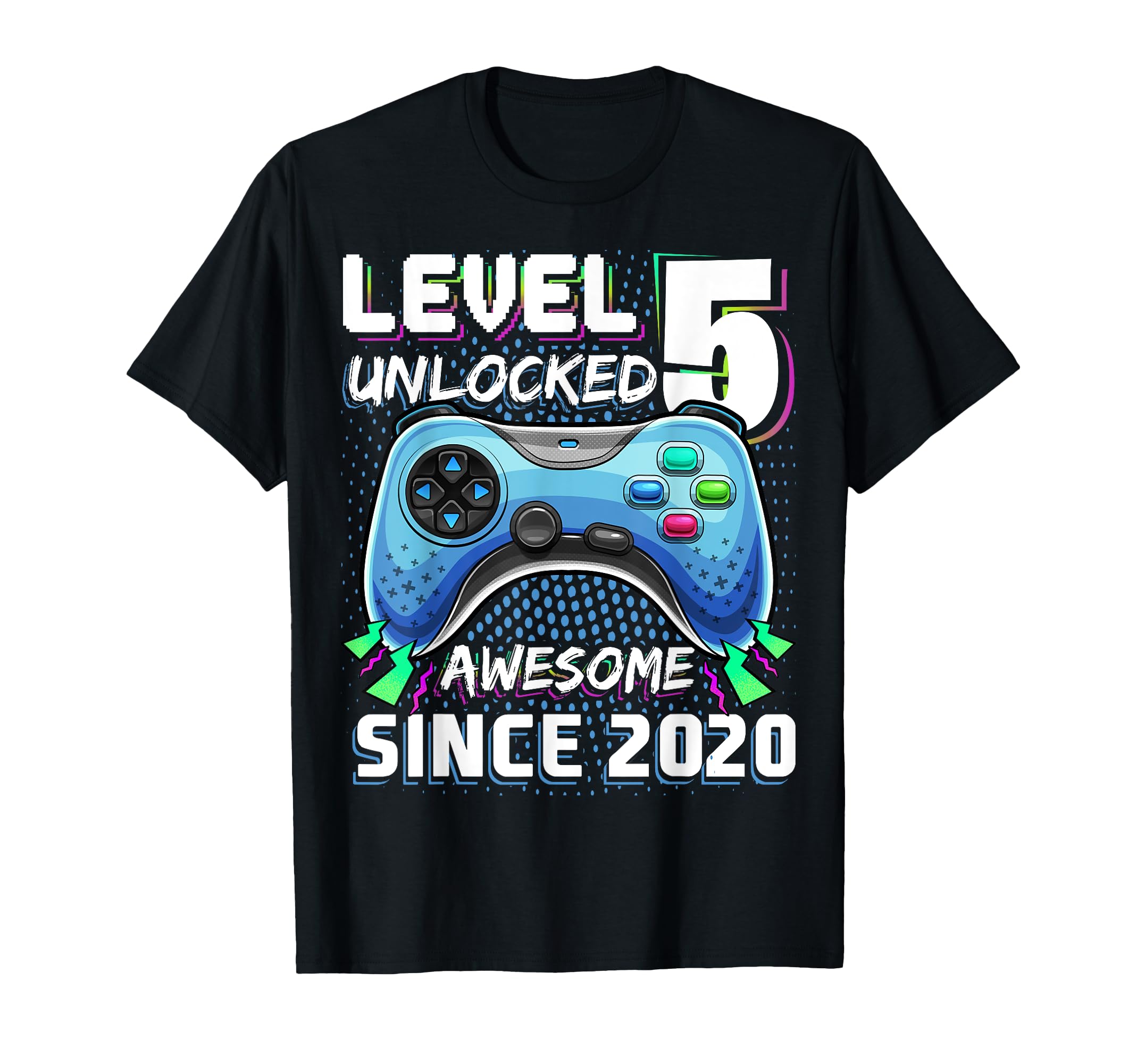 Amazon.com: 5th Birthday Boy Level 5 Gamer 5 Year Video Game Party T ...